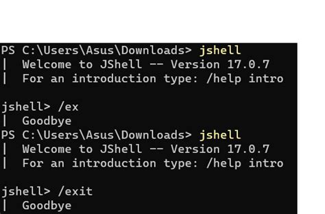 Java How To Quit The JShell And Go Back To The Command Line Stack