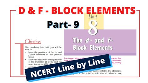 D And F Block Elements Class 12 Magnetic Properties Of D Block