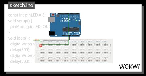 blinking led wokwi esp32 stm32 arduino simulator