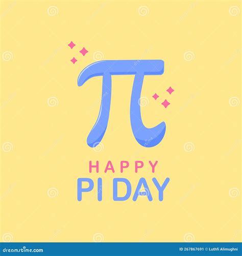 mathematics pi symbol illustration for pi day poster template stock vector illustration of