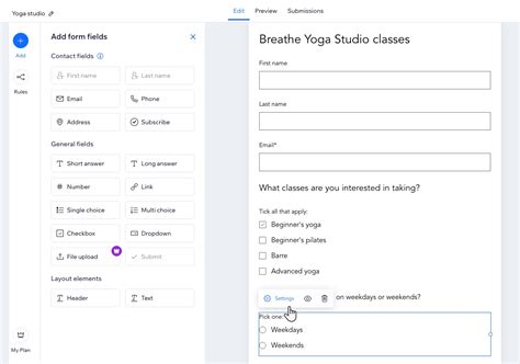 Editor X Creating A Form Using New Wix Forms Help Center Wix
