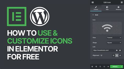 How To Use Customize Icons In Elementor WordPress Plugin FREE