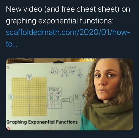 how to graph exponential functions by hand free cheat sheet and step by step video
