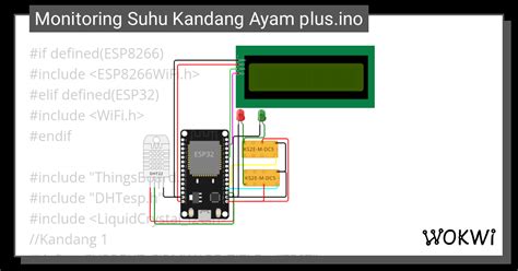 Kelompok Monitoring Suhu Kandang Wokwi ESP32 STM32 Arduino Simulator