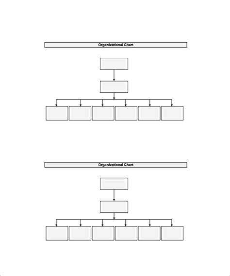 Blank Organizational Chart Templates