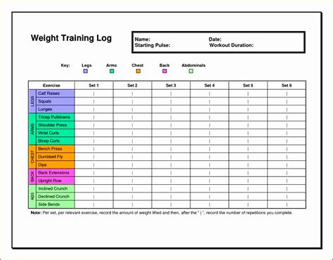 Workout Spreadsheet Excel Template Excel Templates Excel Templates