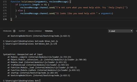 syntax error unexpected end of input javascript the freecodecamp forum