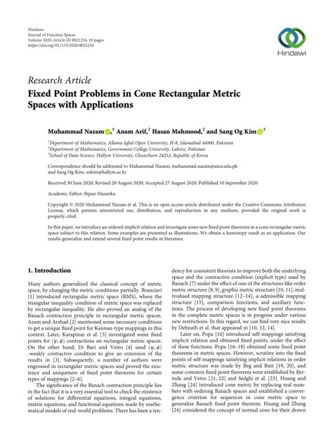 pdf fixed point problems in cone rectangular metric spaces with applications