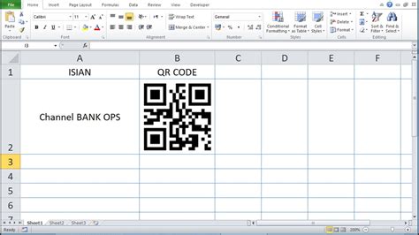 Membuat QR Code Otomatis Pada Ms Excel YouTube