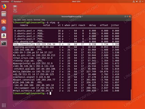 NTP Server Configuration On Ubuntu 18 04 Bionic Beaver Linux LinuxConfig