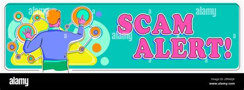 Writing Displaying Text Scam Alert Internet Concept Warning Someone