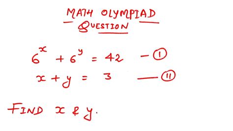 math olympiad question easily solve olympiad question youtube