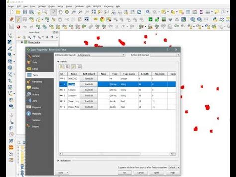 QGIS Layer Properties Rename Fields Of Shapefile Attribute Table