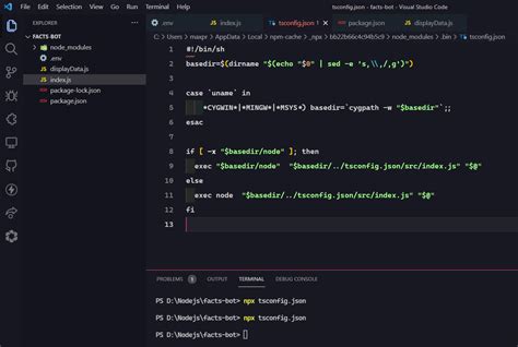 Using Npx Tsconfig Json Only Opens A File Does Not Work Windows
