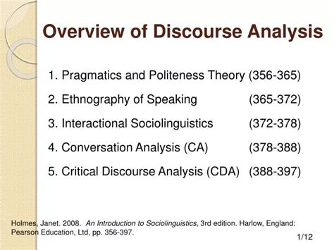 ppt overview of discourse analysis powerpoint presentation free download id 3879731