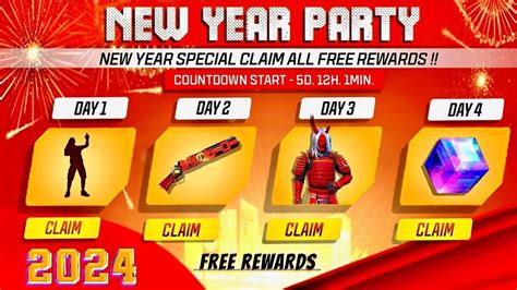 NEW YEAR EVENTS 2024 FREE FIRE NEW EVENTS NEW EVENTS AND UPDATES FF