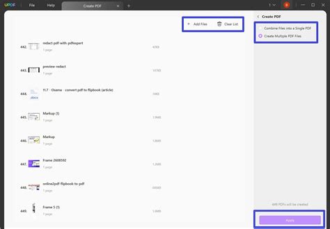 create pdf files with updf user guide