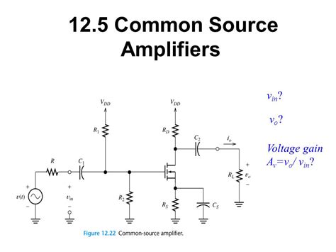 Common Source Mosfet Amplifier Schematic