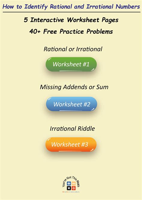 How To Identify Rational And Irrational Numbers Free Worksheets