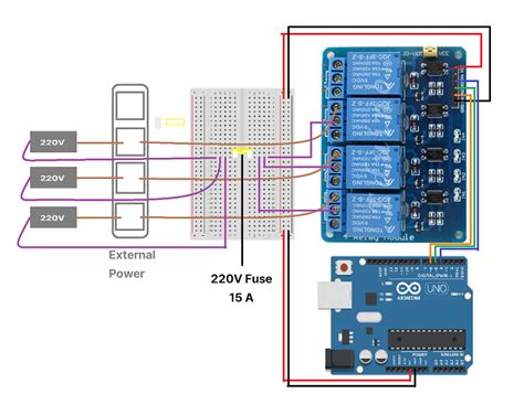 220V Safety Control Using Relay Module General Electronics Arduino