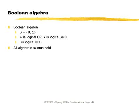 boolean algebra