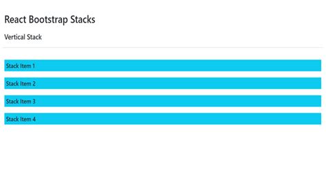React Bootstrap Stacks GeeksforGeeks