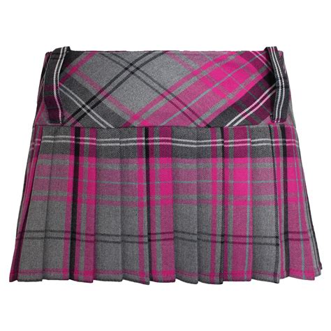 Womens Girls 9” Tartan Skirt Pleated Skater Kilt Ladies Micro Mini Shorts 8 14 Ebay