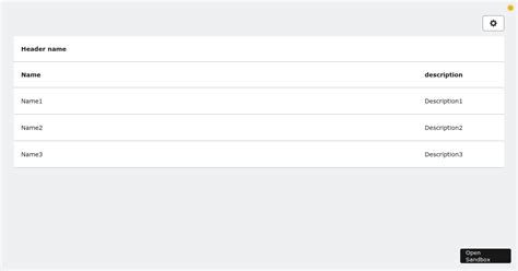 Itwinui React Table Density Toggle Codesandbox