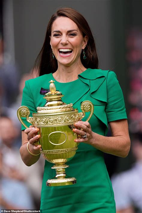 Ecstatic Princess Kate Beams As She Hands New Wimbledon Mens Champion Carlos Alcaraz The Trophy