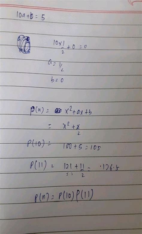 16 Let A B Be Two Integers Such That 10 A B 5 And P X