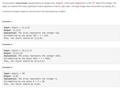 [알고리즘 leetcode] plus one python