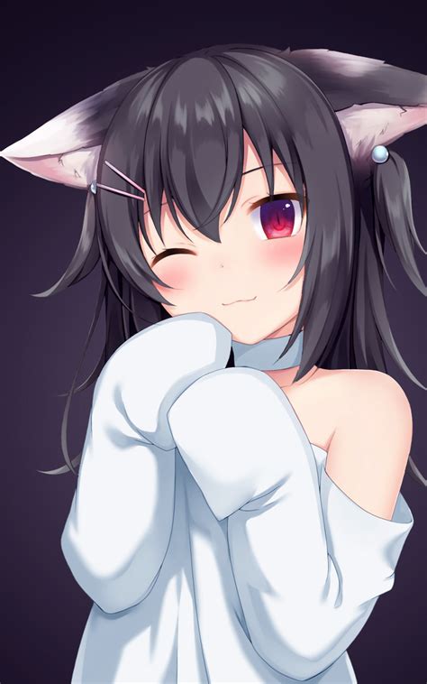 800x1280 Anime Girl Cat Ears 4k Nexus 7samsung Galaxy Tab 10note Android Tablets Hd 4k