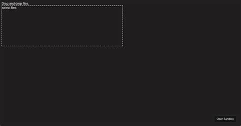 React File Upload Example Forked Codesandbox