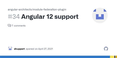 Angular 12 Support Issue 34 Angular Architects Module Federation