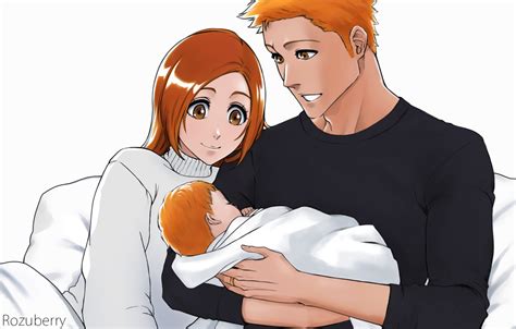 Inoue Orihime Kurosaki Ichigo And Kurosaki Kazui Bleach And 1 More