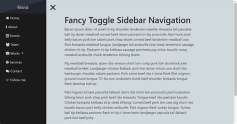Sidebar Menu Bar In Bootstrap At Catherine Saba Blog