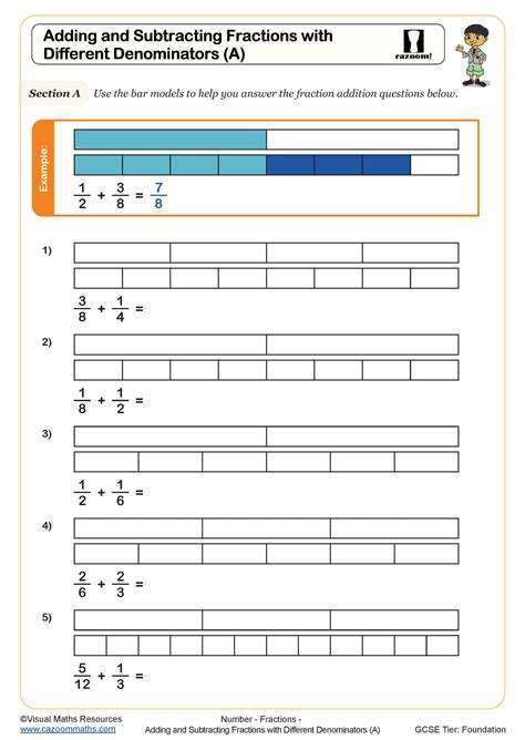Addition Of Visual Fractions Worksheets Worksheets Library