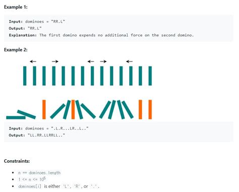 leetcode 리트코드 838 Push Dominoes PYTHON 민석강
