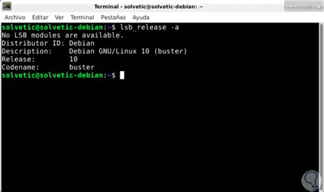 Cómo ver y saber versión Debian Solvetic