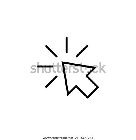 Click Icon Pointer Arrow Sign Symbol Stock Vector Royalty Free