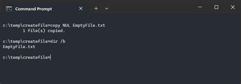 how to create a file in cmd — lazyadmin
