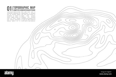 Topographic Map Contour Background Topo Map With Elevation Contour Map Vector Geographic