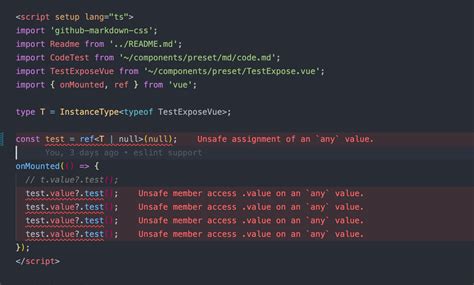bug type checking is not work with vue3 ref components · issue 5292 · typescript eslint