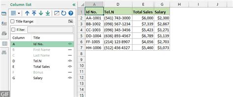 Quickly Unhide Columns In Excel A Step By Step Guide