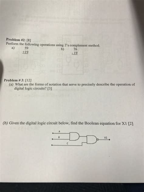 solved perform the following operations using 2 s complement