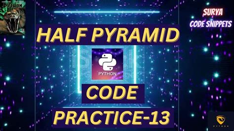 half pyramid coding practice 13 ccbp nxtwave ccbp 4 0 telugu python coding python