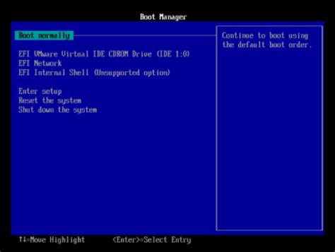 When Booting With EFI Your Boot Screen Should Look Like This