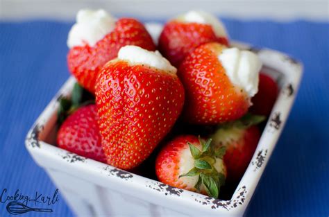 Strawberries N Cream Are Fresh Strawberries Filled With Vanilla Whipped Cream Frosting This Is