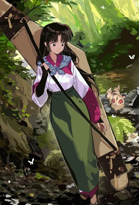 Sango And Kirara Inuyasha Drawn By Han V Danbooru