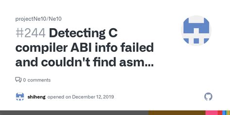 detecting c compiler abi info failed and couldn t find asm compiler · issue 244 · projectne10